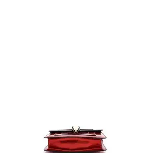 BVLGARI Serpenti Forever Square Shoulder Bag Metallic Leather Small