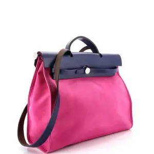 Hermès Herbag Zip Leather And Toile 39