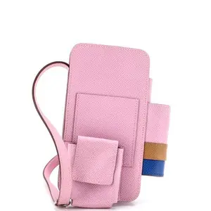 Hermès Hermesway Phone Case Crossbody Bag Epsom - Pink