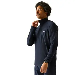 REGATTA Quarter Zip Fleece Top - Navy
