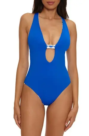 BECCA By Rebecca Virtue Mykonos Reversible One-piece Swimsuit