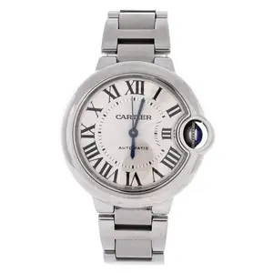 CARTIER Ballon Bleu De Automatic Watch Stainless Steel 33 - Metallic Silver