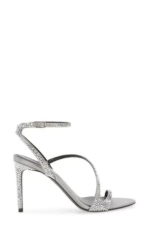 Alexander McQueen Crystal Embellished Ankle Strap Sandal