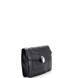 BVLGARI Serpenti Forever Square Shoulder Bag Leather Medium