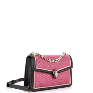 BVLGARI Serpenti Forever Shoulder Bag Quilted Leather