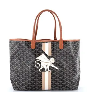 Goyard Saint Louis Tote Printed Coated Canvas Pm