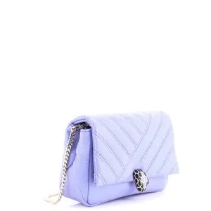 BVLGARI Serpenti Cabochon Shoulder Bag Diagonal Quilted Leather Mini