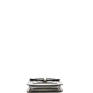 BVLGARI Serpenti Forever Square Shoulder Bag Metallic Leather Small
