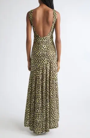 SIEDRES Velvet Devoré Maxi Dress