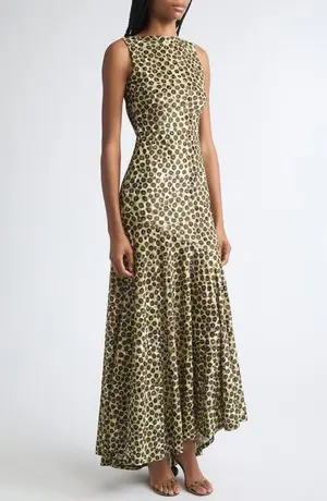 SIEDRES Velvet Devoré Maxi Dress