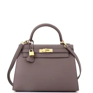Hermès Kelly Handbag Epsom With Gold Hardware 28 - Grey