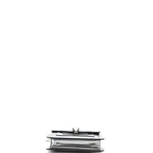 BVLGARI Serpenti Forever Square Shoulder Bag Metallic Leather Small