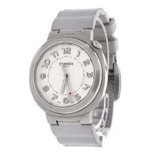 Hermès Cut Automatic Watch Stainless Steel And Rubber 36