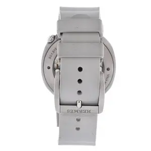 Hermès Cut Automatic Watch Stainless Steel And Rubber 36