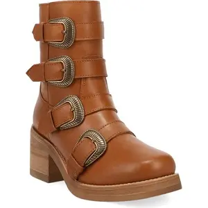 DINGO Buckled Ankle Boots - Tan