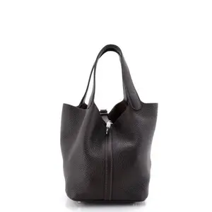Hermès Picotin Lock Bag Clemence Mm - Brown