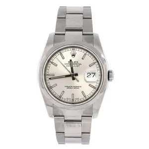 ROLEX Oyster Perpetual Datejust Automatic Watch Stainless Steel 36 - Metallic Silver