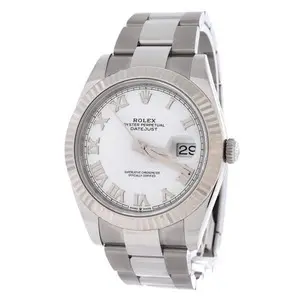 ROLEX Oyster Perpetual Datejust Automatic Watch Stainless Steel And White Gold 41
