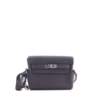 Hermès Kelly Messenger Bag Togo Pm - Black