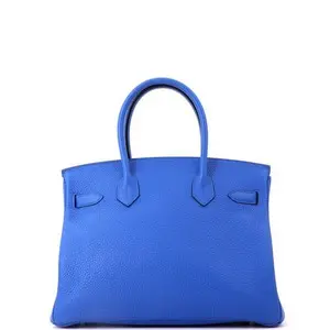 Hermès Birkin Handbag Verso Clemence With Palladium Hardware 30