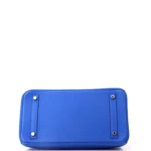Hermès Birkin Handbag Verso Clemence With Palladium Hardware 30