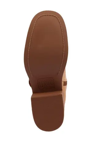 DINGO Fillmore Studded Knee High Boots With Buckle Hardware - Plantain