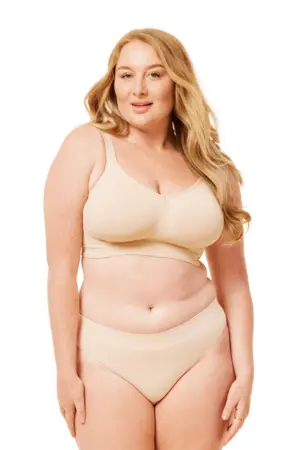 SUGAR CANDY BRA Basic Seamless Bikini Brief - Beige