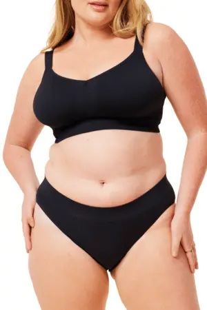 SUGAR CANDY BRA Basic Seamless Bikini Brief - Black