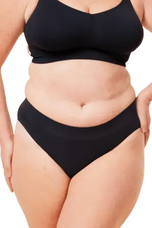 SUGAR CANDY BRA Basic Seamless Bikini Brief - Black