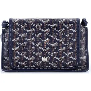 Goyard Plumet Clutch Wallet Coated Canvas - Blue
