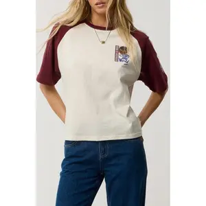 Rip Curl Surf The World Boxy Graphic T-shirt - Bone