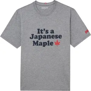 Boast Japanese Maple Leaf Tee - Heather Grey