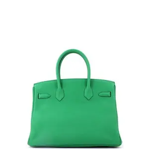 Hermès Birkin Handbag Verso Togo With Palladium Hardware 30
