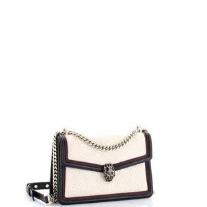BVLGARI Serpenti Forever Shoulder Bag Quilted Leather