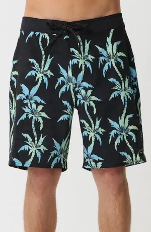 Rip Curl Mirage Sessions 19 Palm Print Board Shorts - Black
