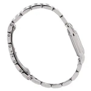 CARTIER Panthere De Quartz Watch Stainless Steel With Diamond Bezel 22