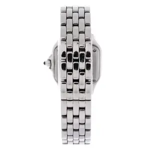 CARTIER Panthere De Quartz Watch Stainless Steel With Diamond Bezel 22