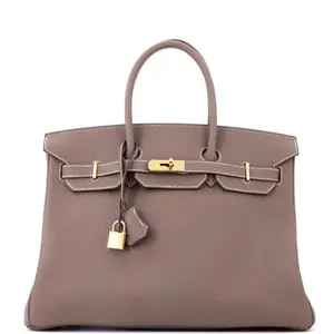 Hermès Birkin Handbag Togo With Gold Hardware 35 - Grey