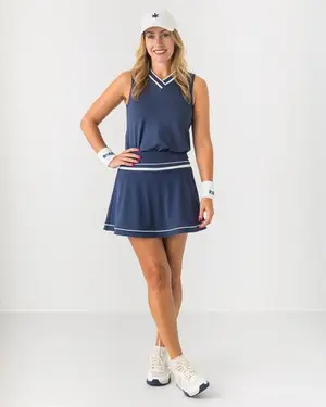 BOAST V-neck Tank - Navy