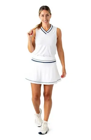 Boast V-neck Tank - White