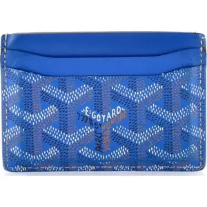 Goyard Saint Sulpice Card Holder Coated Canvas - Blue