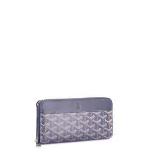 Goyard Matignon Zip Wallet Coated Canvas With Leather