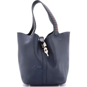 Hermès Picotin Lock Bag Tressage Epsom Mm - Blue