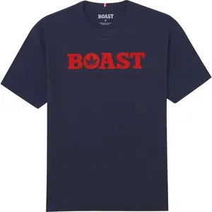 Boast Tee - Navy Red