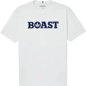 Boast Tee - White Navy