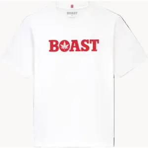 Boast Tee - White Red