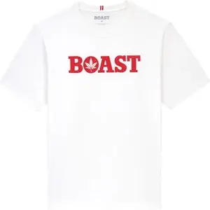 Boast Tee - White Red