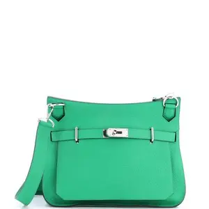 Hermès Jypsiere Bag Clemence 31 - Green