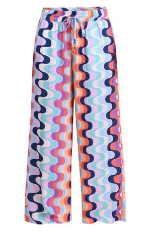 SUNSHINE 79 Untamed Tropics Wide Leg Cover-up Pants