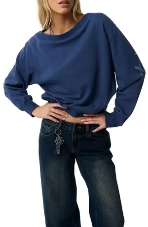 Rip Curl Archive Off-the-shoulder Sweatshirt